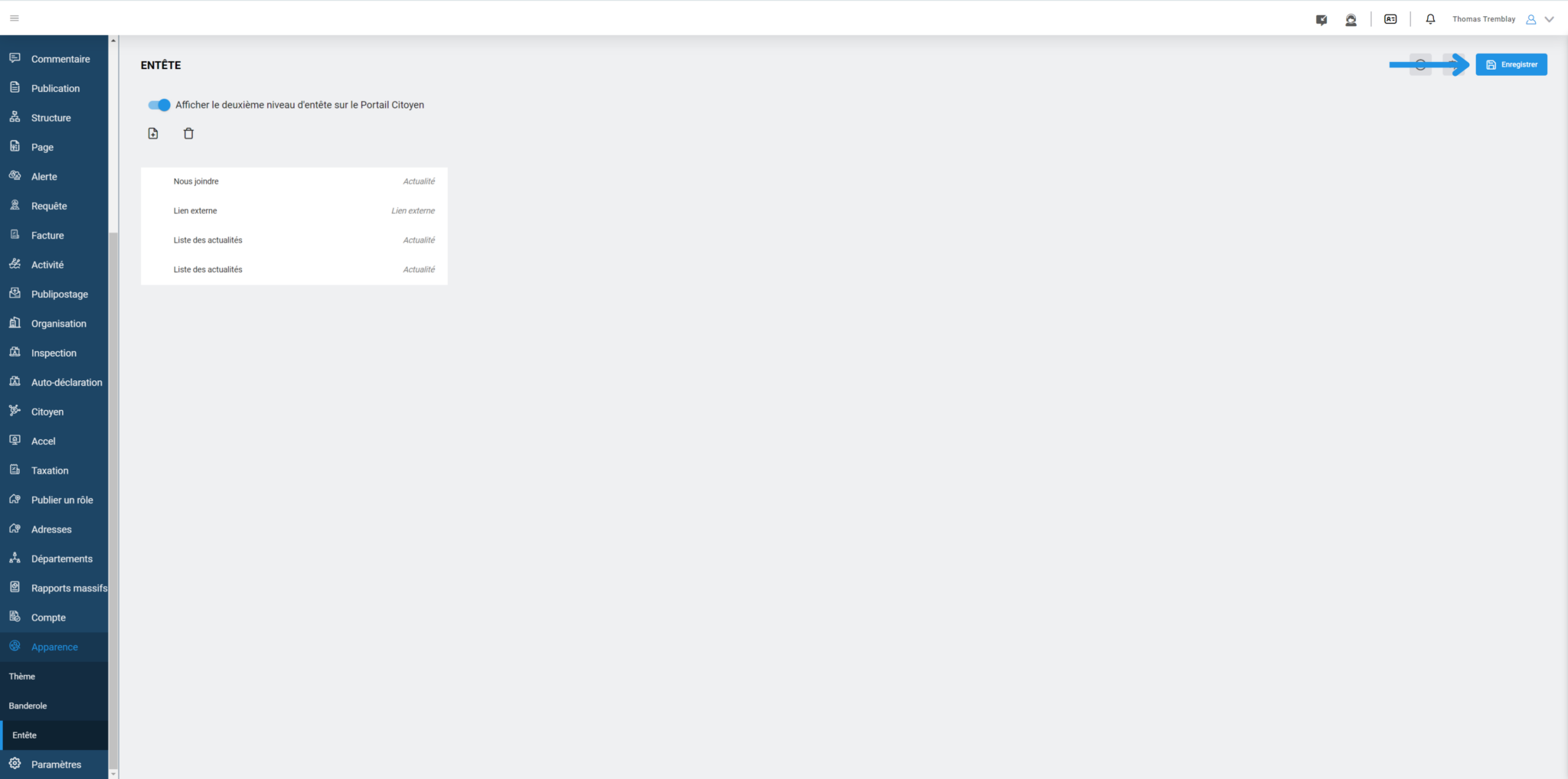 Ajouter un menu de navigation - Modellium
