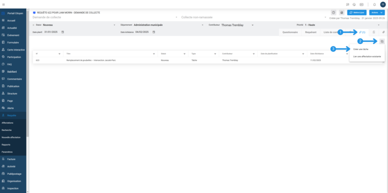 Créer une tâche - Modellium